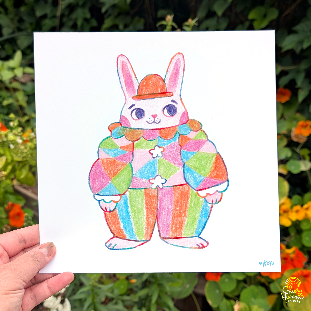 Carnival Bunny - Art Print – Cheery Human Studios