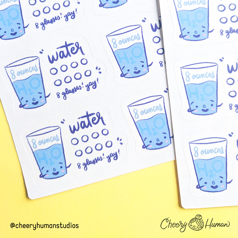 Hydration Tracker | Water Tracker | Stay Hydrated - Stickers | Single ...